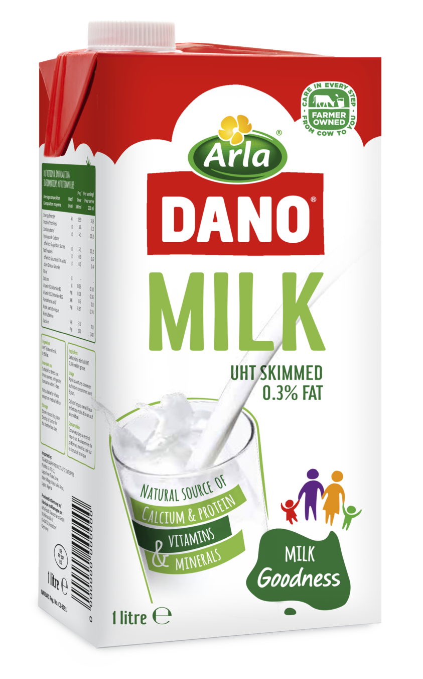 Arla Dano® Skimmed UHT Milk (0.5%) 1 L | Arla Food Inc.